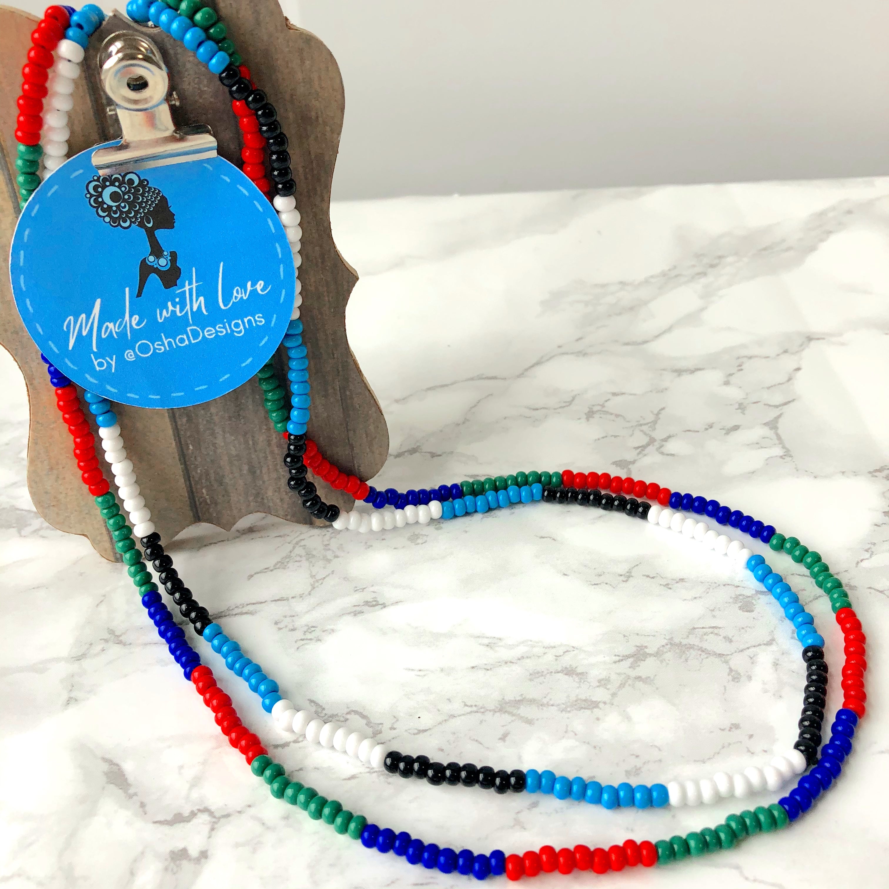 Olokun Beaded Necklace for Ifa – Osha Designs